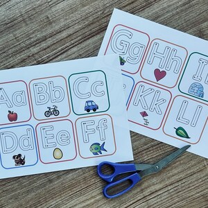 Alphabet Letter Tracing Card Set ***digital Download*** Alphabet Flash ...