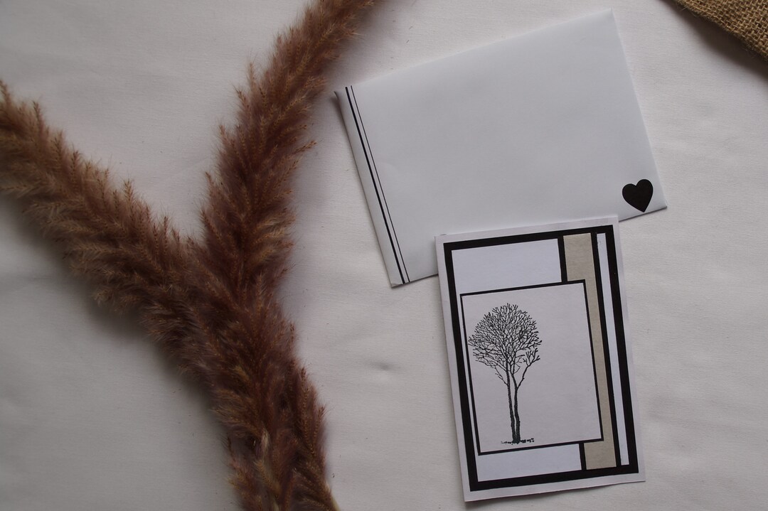 Funeral Card, Sympathy Card, Condolence Card, Tree Stamp - Etsy