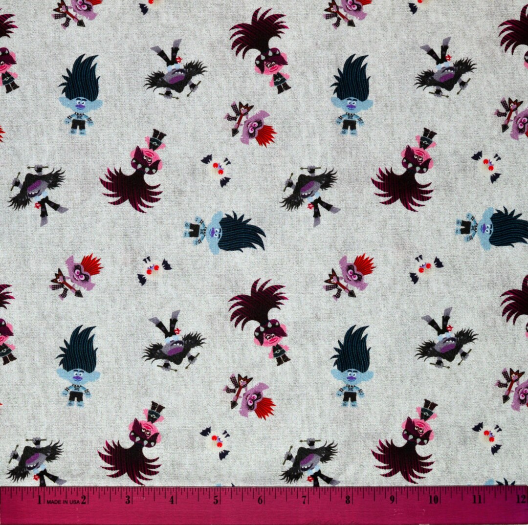 Sale!! GRAY TROLLS FABRIC | Sold by the Half Yard! | Continuous Cut ...