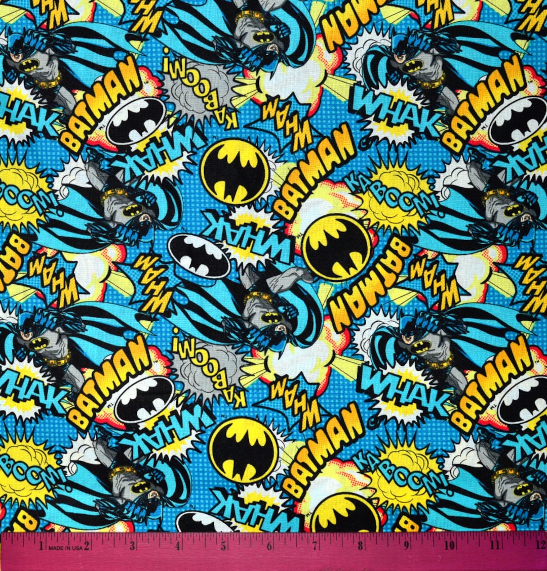 Sale!! BATMAN FABRIC | Sold by the Half Yard! | Continuous Cut! | 100% ...