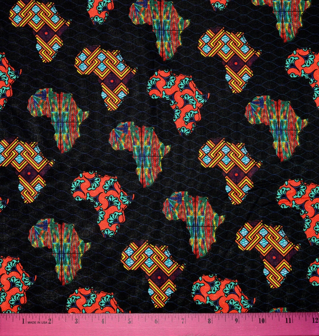 Sale RAINBOW AFRICA FABRIC Sold by the Half Yard Continuous Cut 100% ...