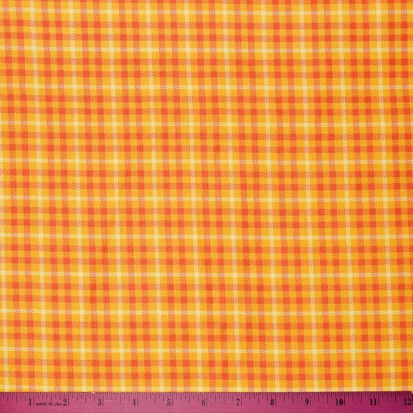 Yellow Plaid Fabric - Etsy