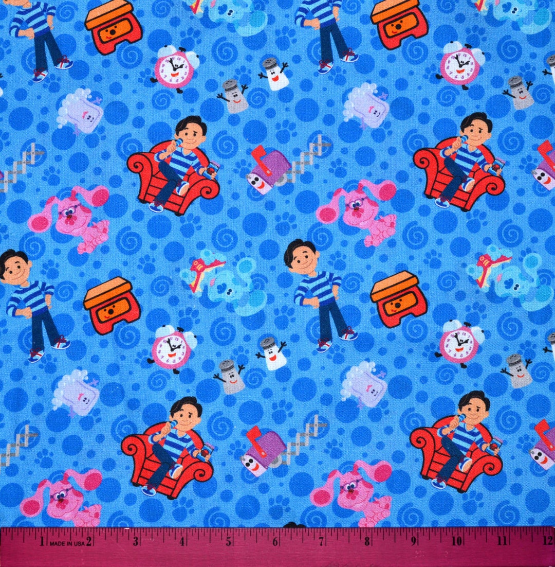 BLUE'S CLUES FABRIC | Sold by the Half Yard! Continuous Cut! | 100% ...