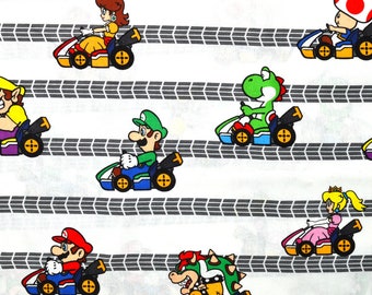 MARIO KART FABRIC Sold by the Half Yard Continuous Cut - Etsy