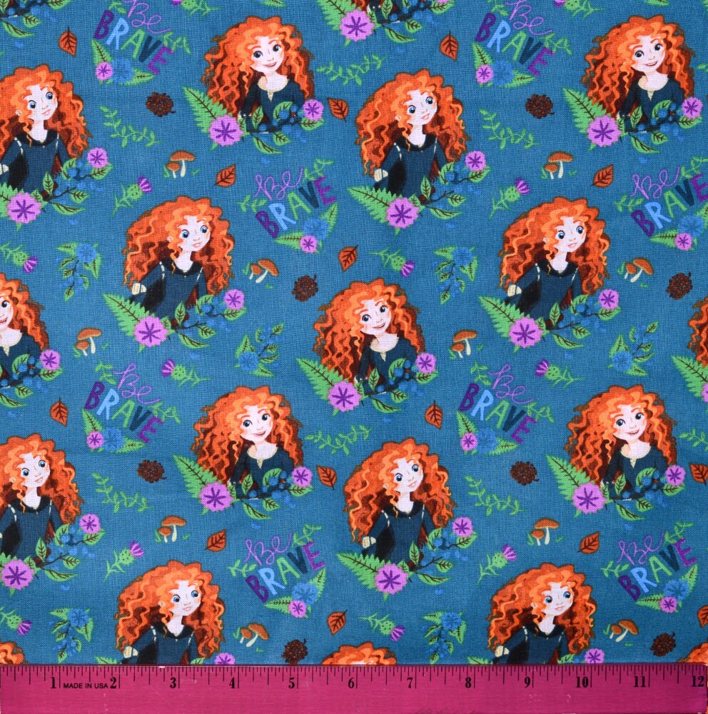 PRINCESS MERIDA FABRIC Sold by the Half Yard Continuous - Etsy