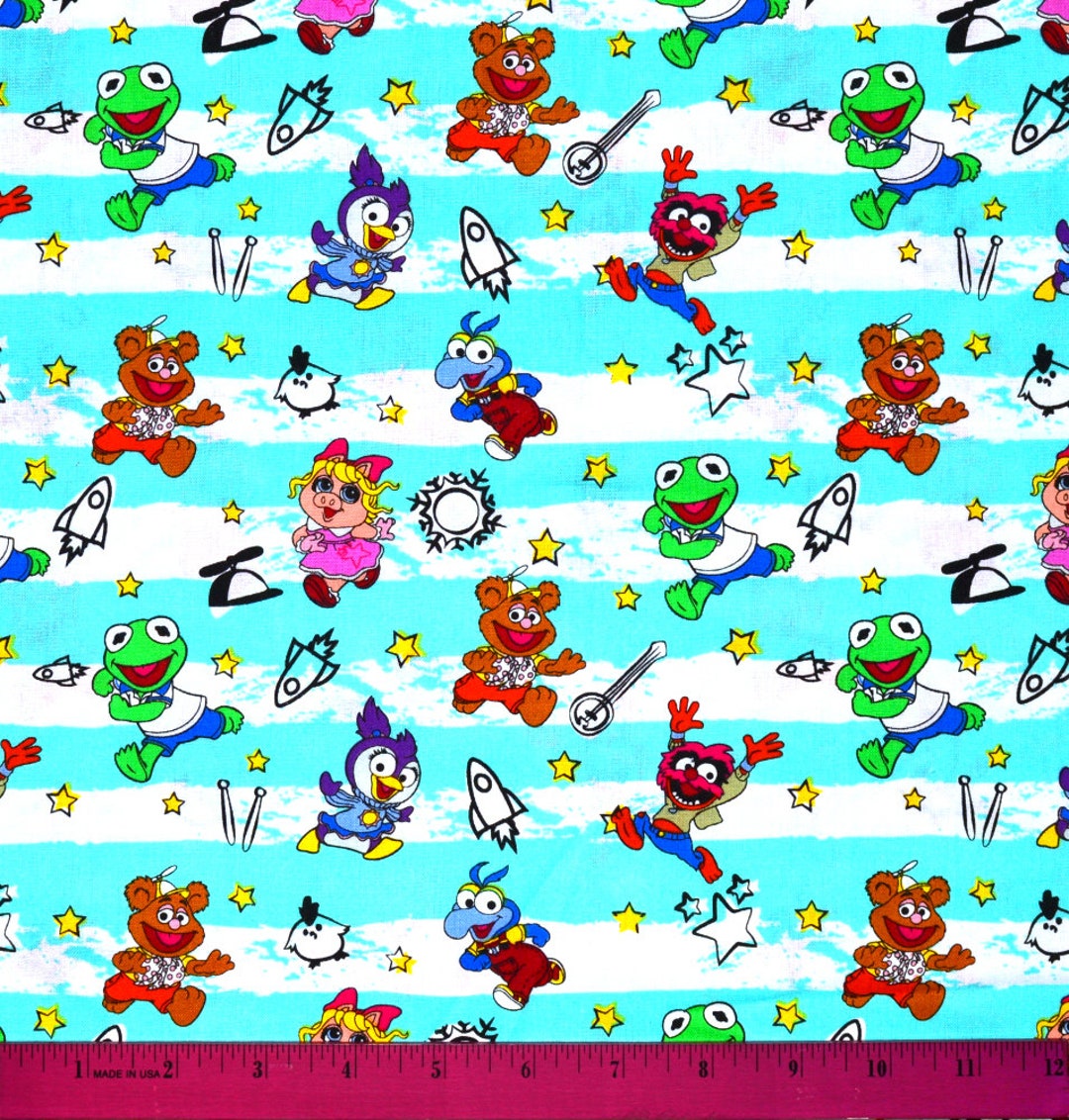 Sale MUPPET BABIES FABRIC Sold by the Half Yard Continuous Cut 100% ...