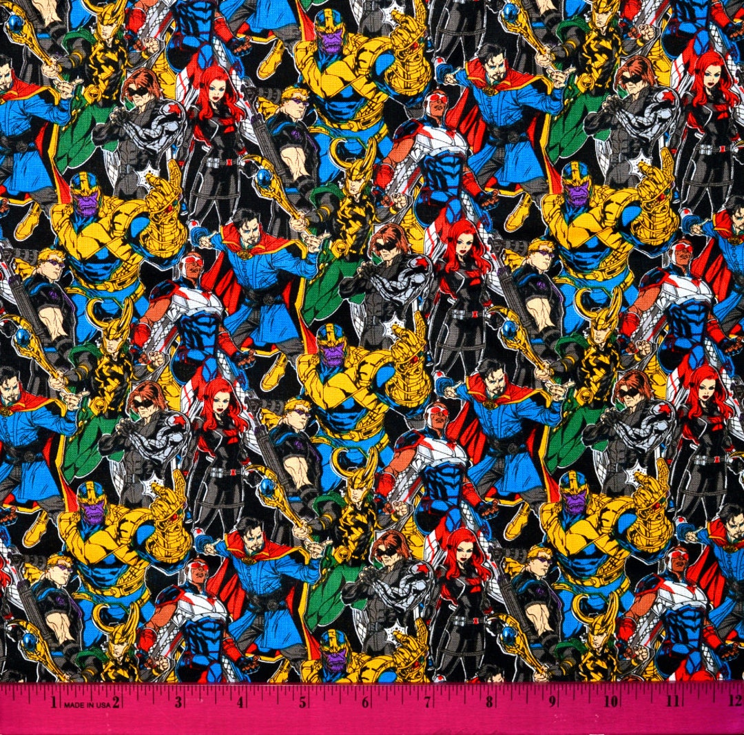 Sale!!! MARVEL AVENGERS FABRIC | Sold by the Half Yard! | Continuous ...