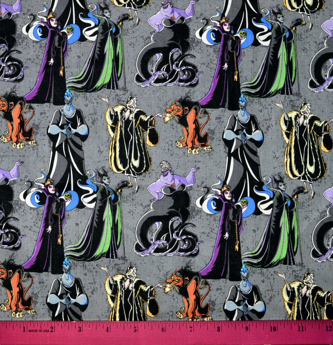 DISNEY VILLAIN FABRIC | Sold by the Half Yard! | Continuous Cut! | 100% ...