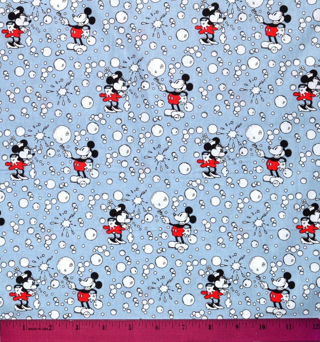 Sale!!! MICKEY & MINNIE Mouse FABRIC | Sold by the Half Yard ...