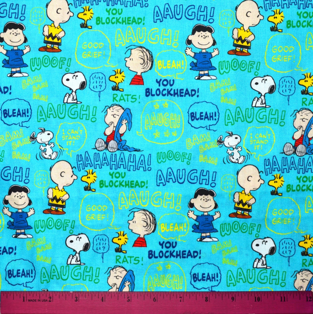 PEANUTS FABRIC | Sold by the Half Yard! Continuous Cut! | 100% Quilting ...