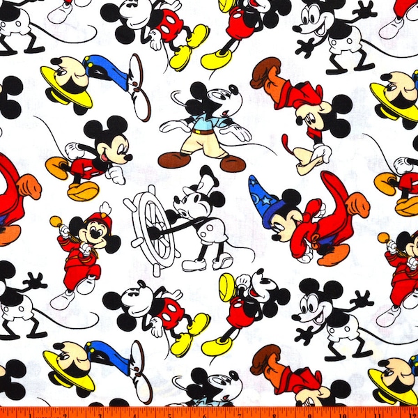 Mickey Mouse Fabric - Etsy