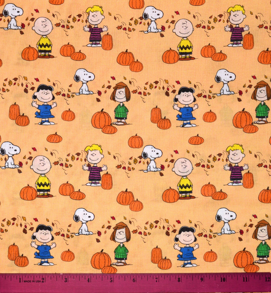 PEANUTS AUTUMN FABRIC | Sold by the Half Yard! | Continuous Cut! | 100% ...