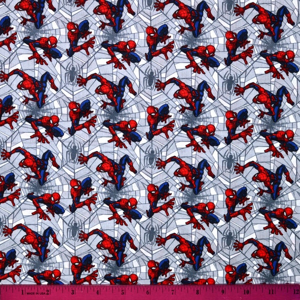 Spiderman Fabric - Etsy