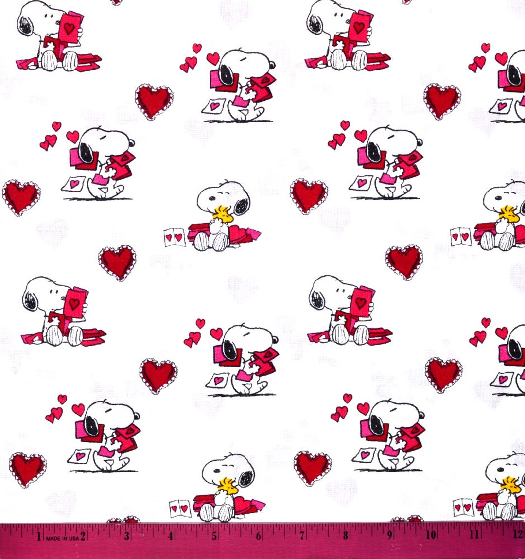 PEANUTS SNOOPY FABRIC Sold by the Half Yard Continuous - Etsy