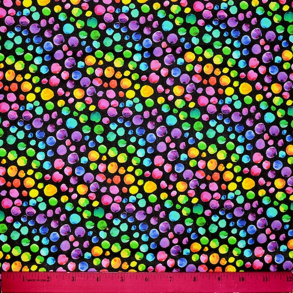 Multi Color Polka Dot Fabric - Etsy