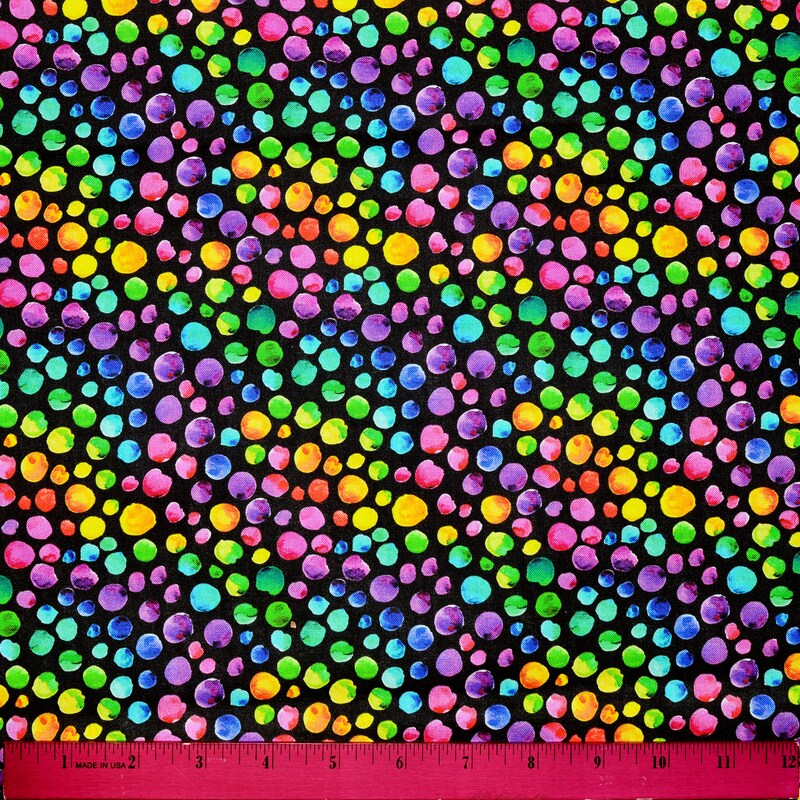 Multi Color Polka Dot Fabric - Etsy