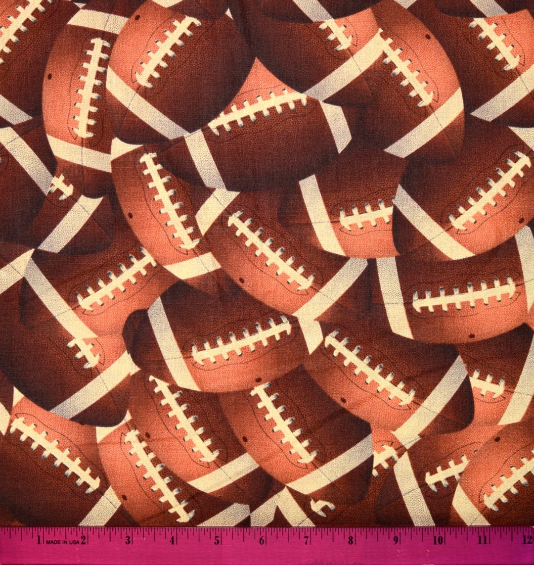 Sale!!! FOOTBALL FABRIC | Sold by the Half Yard! | Continuous Cut ...