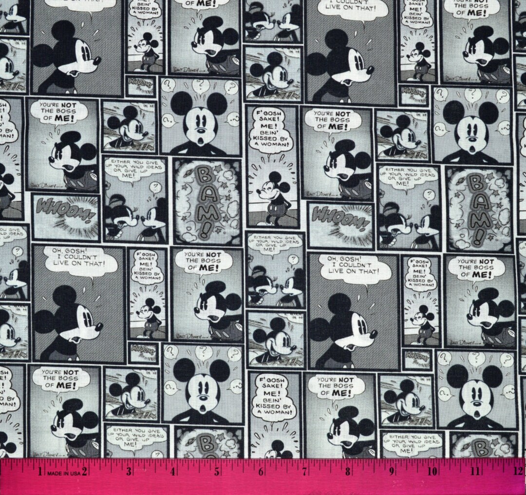 MICKEY MOUSE FABRIC | Sold by the Half Yard! | Continuous Cut! | 100% ...