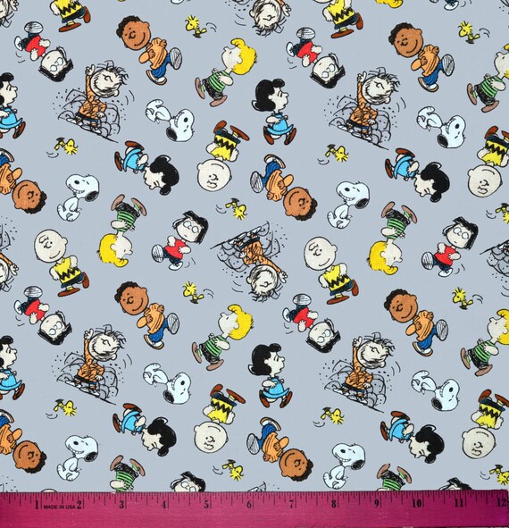 PEANUTS CHARACTERS FABRIC Sold by the Half Yard for | Etsy