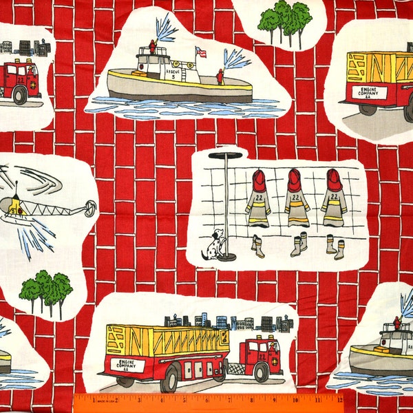 Fireman Fabric - Etsy