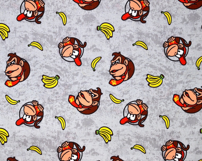 MARIO KART FABRIC Sold by the Half Yard Continuous Cut 100% Quilting ...