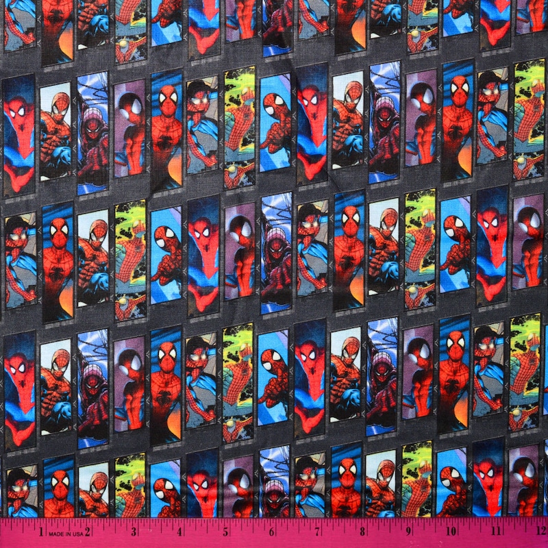 Spiderman Fabric - Etsy