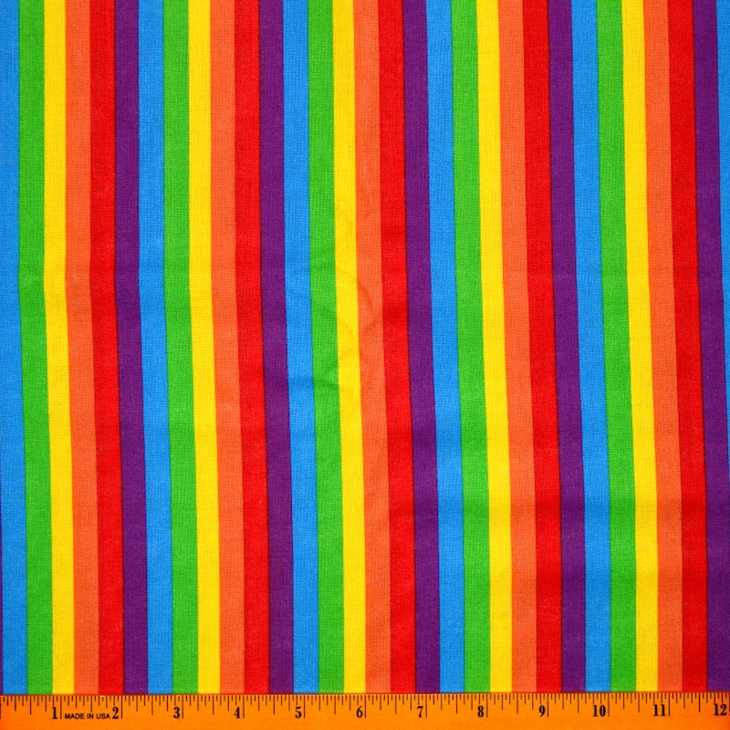 Rainbow Fabric Narrow - Etsy