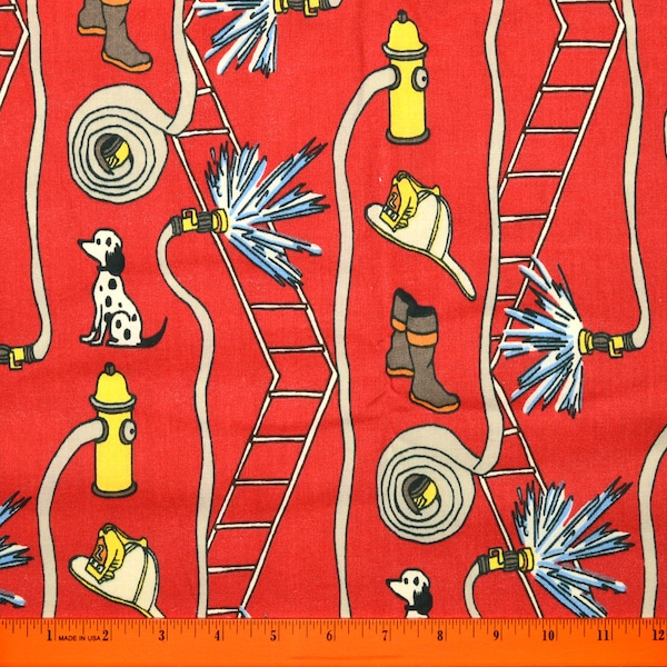 Fireman Fabric - Etsy