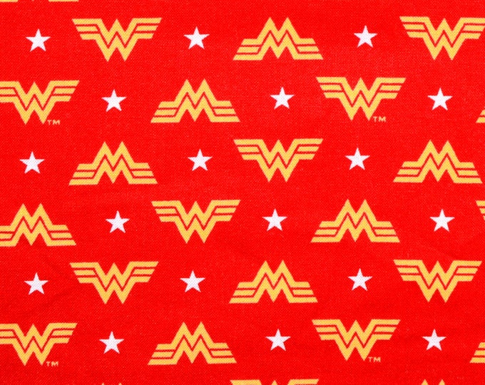 Sale!! WONDER WOMAN Logo FABRIC | Sold by the Half Yard! | Continuous ...