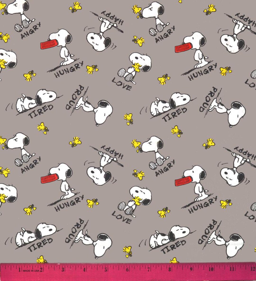 PEANUTS SNOOPY FABRIC | Sold by the Half Yard! | Continuous Cut! | 100% ...