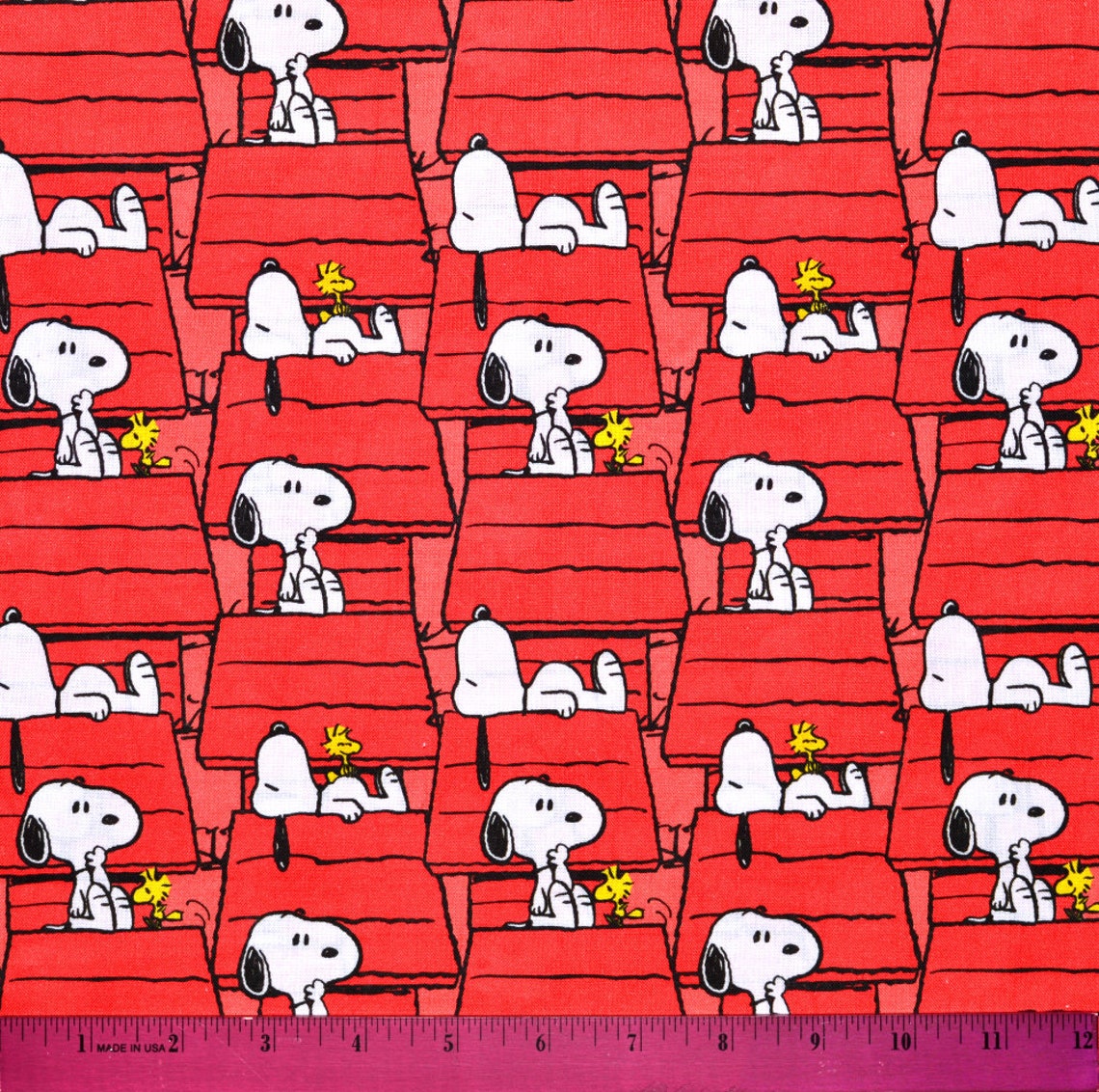 PEANUTS SNOOPY FABRIC Sold by the Half Yard Continuous - Etsy