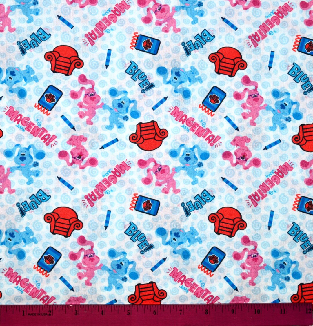 BLUE'S CLUES FABRIC | Sold by the Half Yard! Continuous Cut! | 100% ...