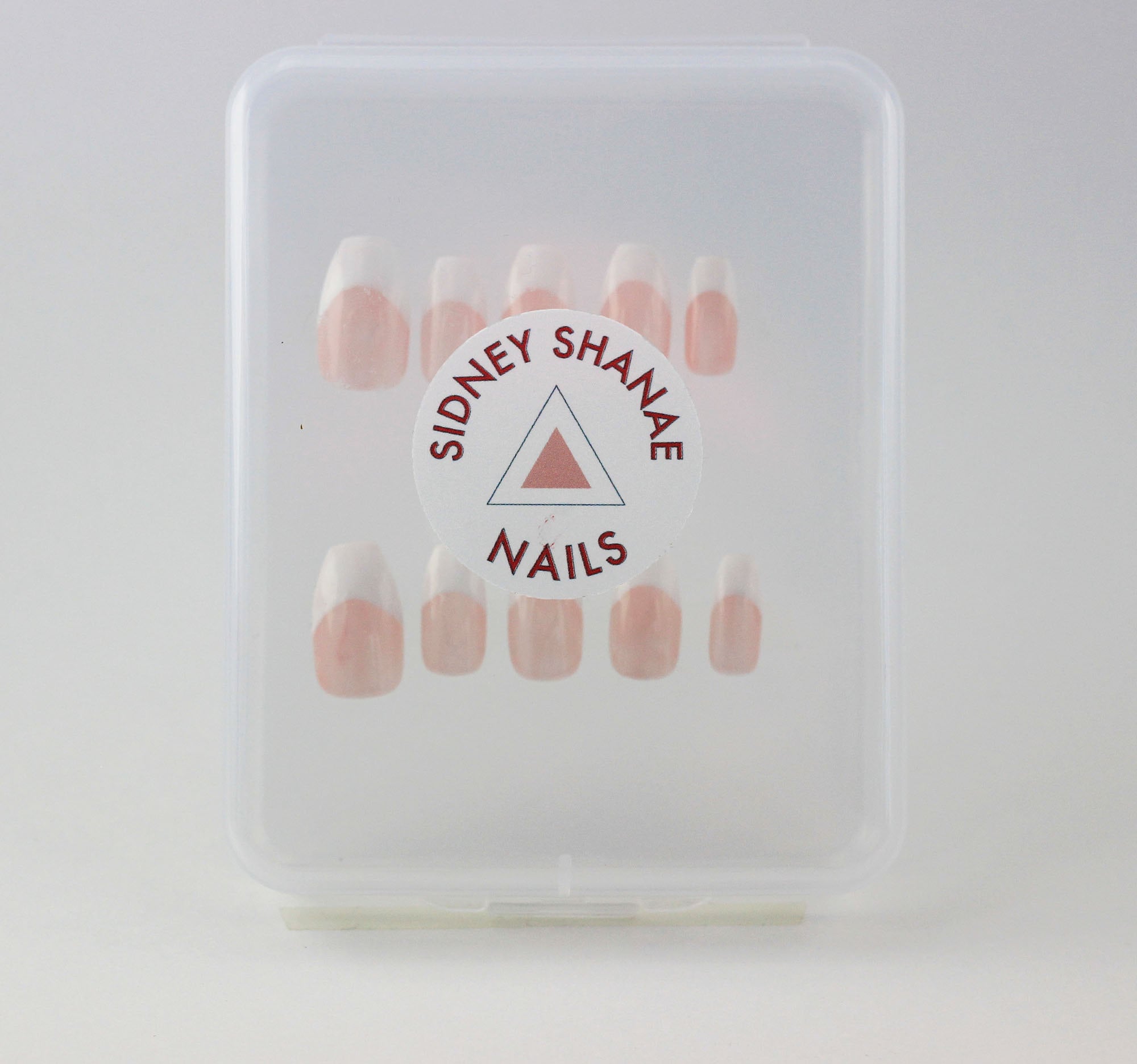 Classic French Tip Set Press on Nails False Nails Matte - Etsy