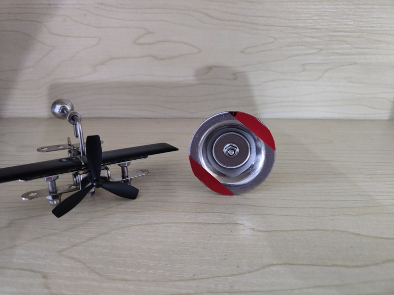 Solar Plane Kinetic Balance Toy: Metal Mechanical Art Desktop Decor ...