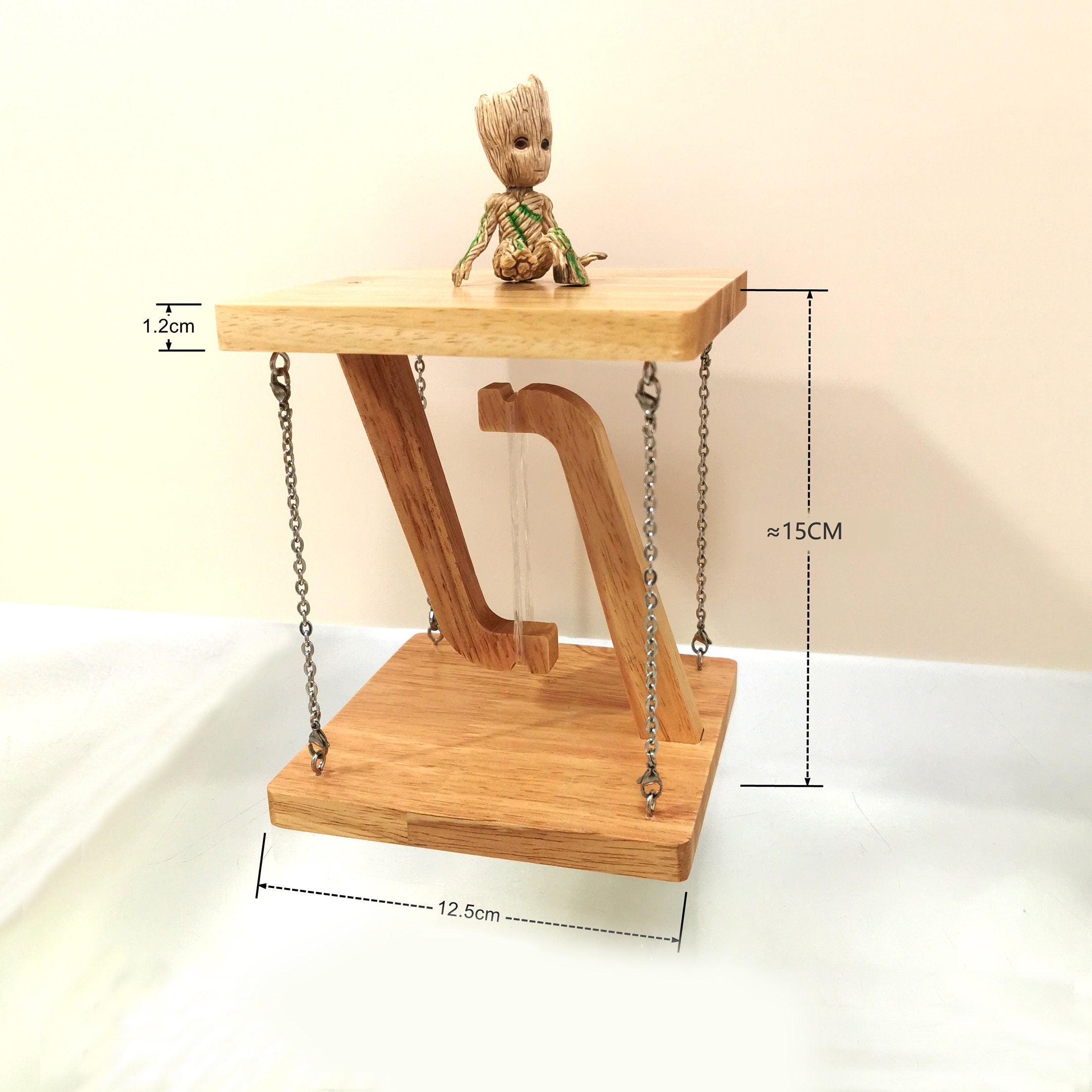 Tensegrity Beech Wood Plant Stand: Floating Flower Pot Holder - Etsy