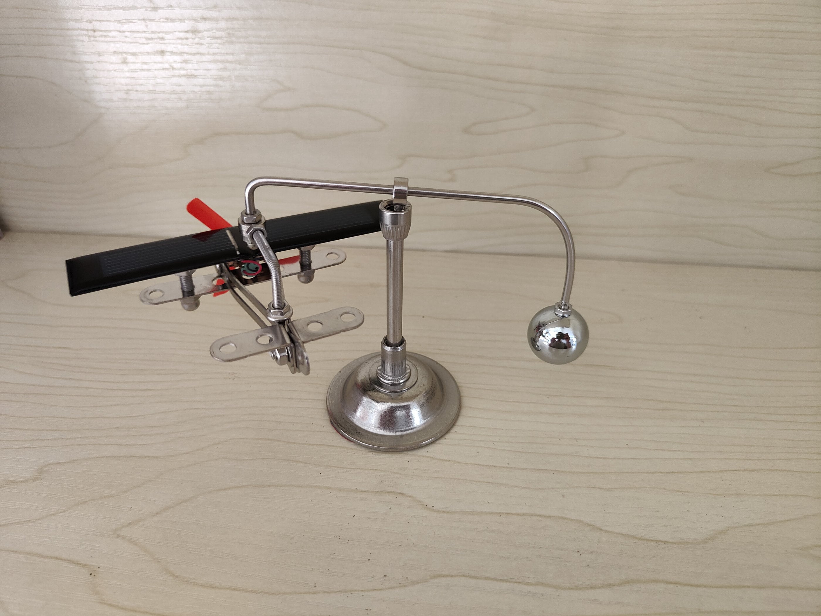 Kinetic Balance Toy Solar Plane Metal Mechanical Art - Etsy