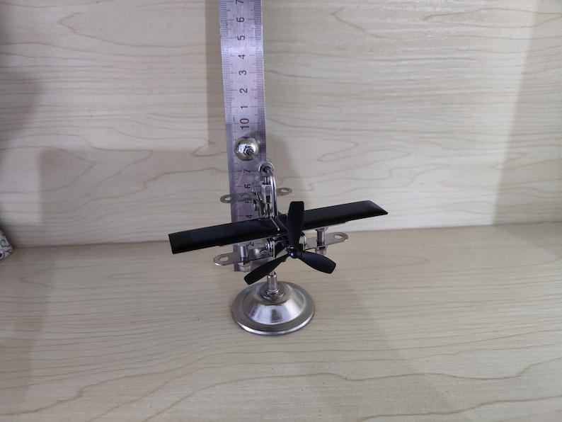 Solar Plane Kinetic Balance Toy: Metal Mechanical Art Desktop Decor ...