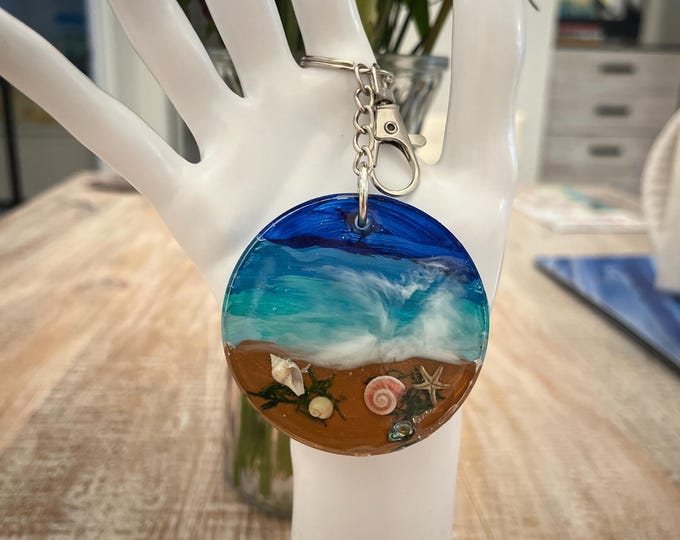 Seashell Keychain - Etsy