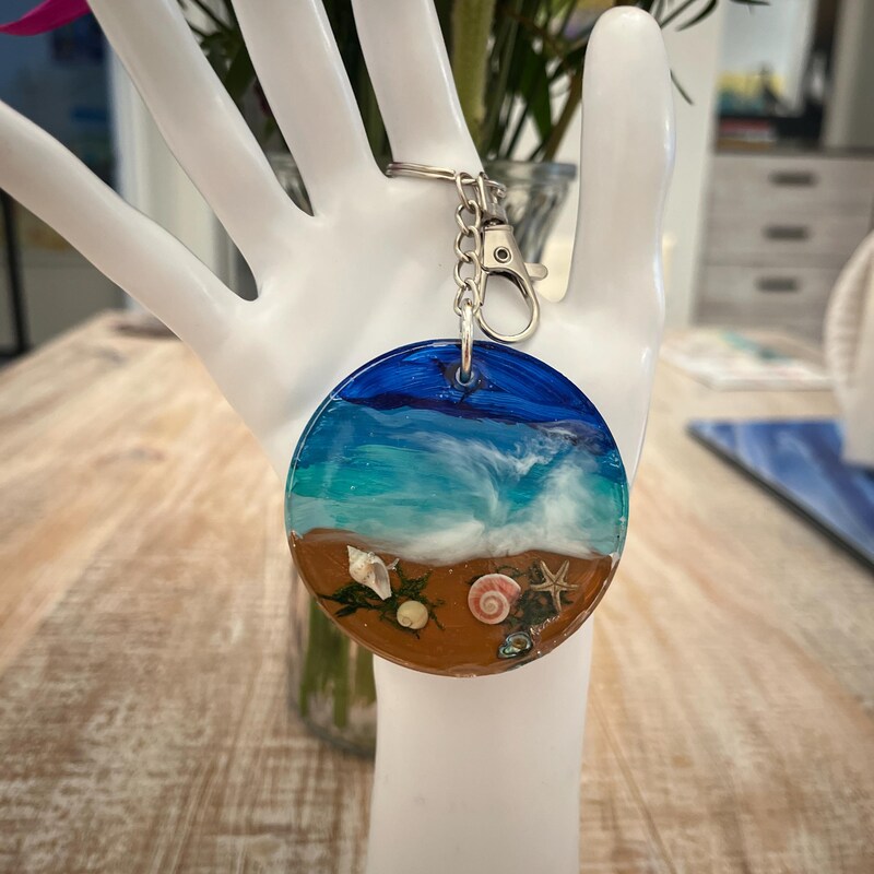 Resin Keychain - Etsy