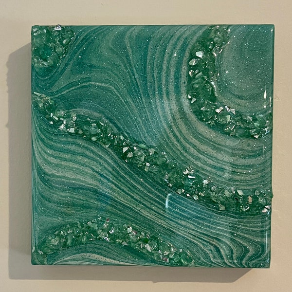 Green Geode - Etsy