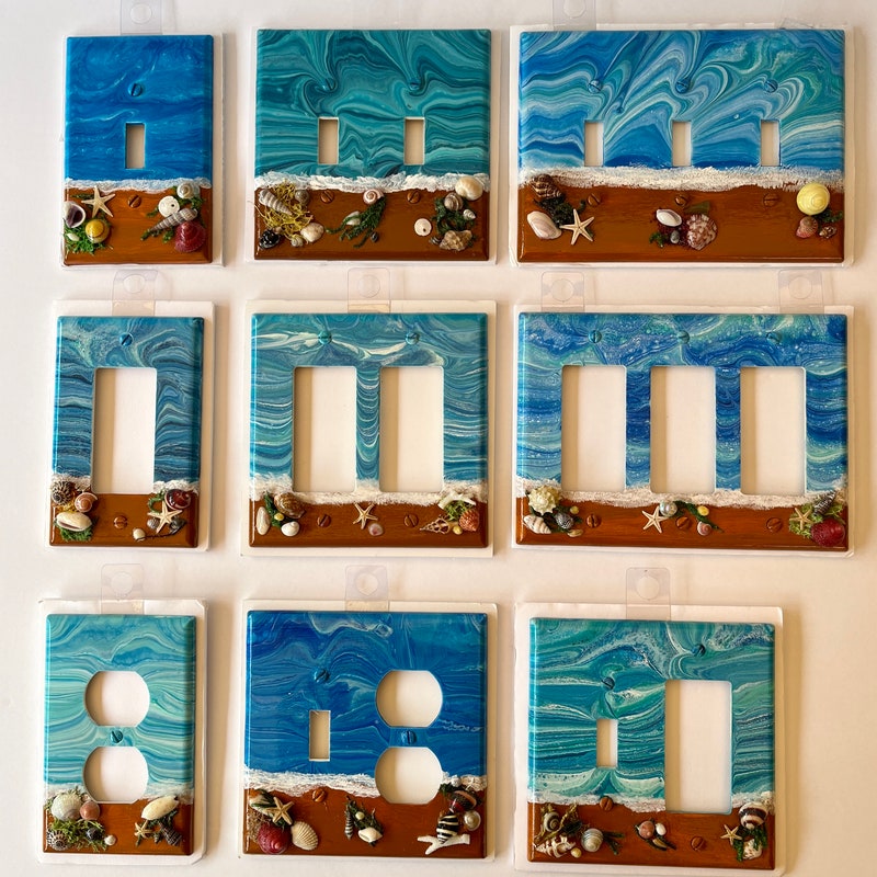 Ocean Light Switch Cover - Etsy