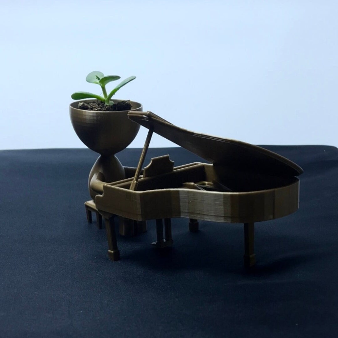 Gift for Mothers Day Piano Player Head Planter 3D Printer Planter ...