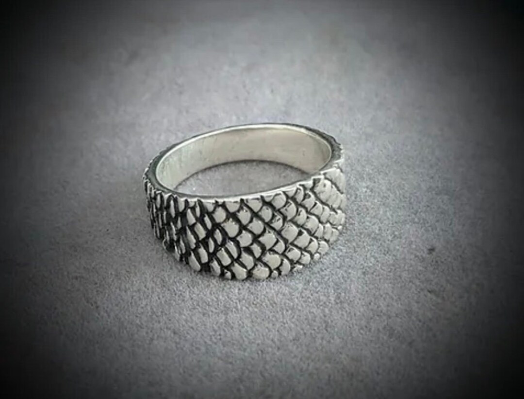 Sterling Silver Fish Scale Ring, Handcrafted by Golden Reign Jewelry - Etsy