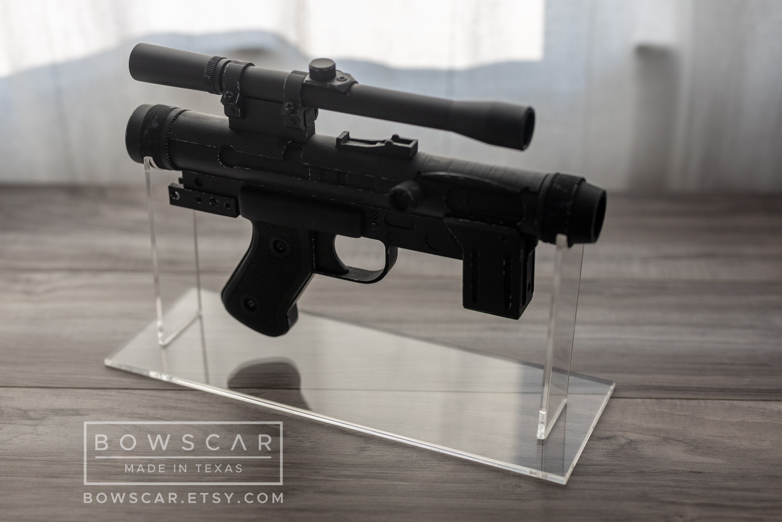 Custom Acrylic Museum Quality Display Stand for SE-14R Imperial Blaster ...