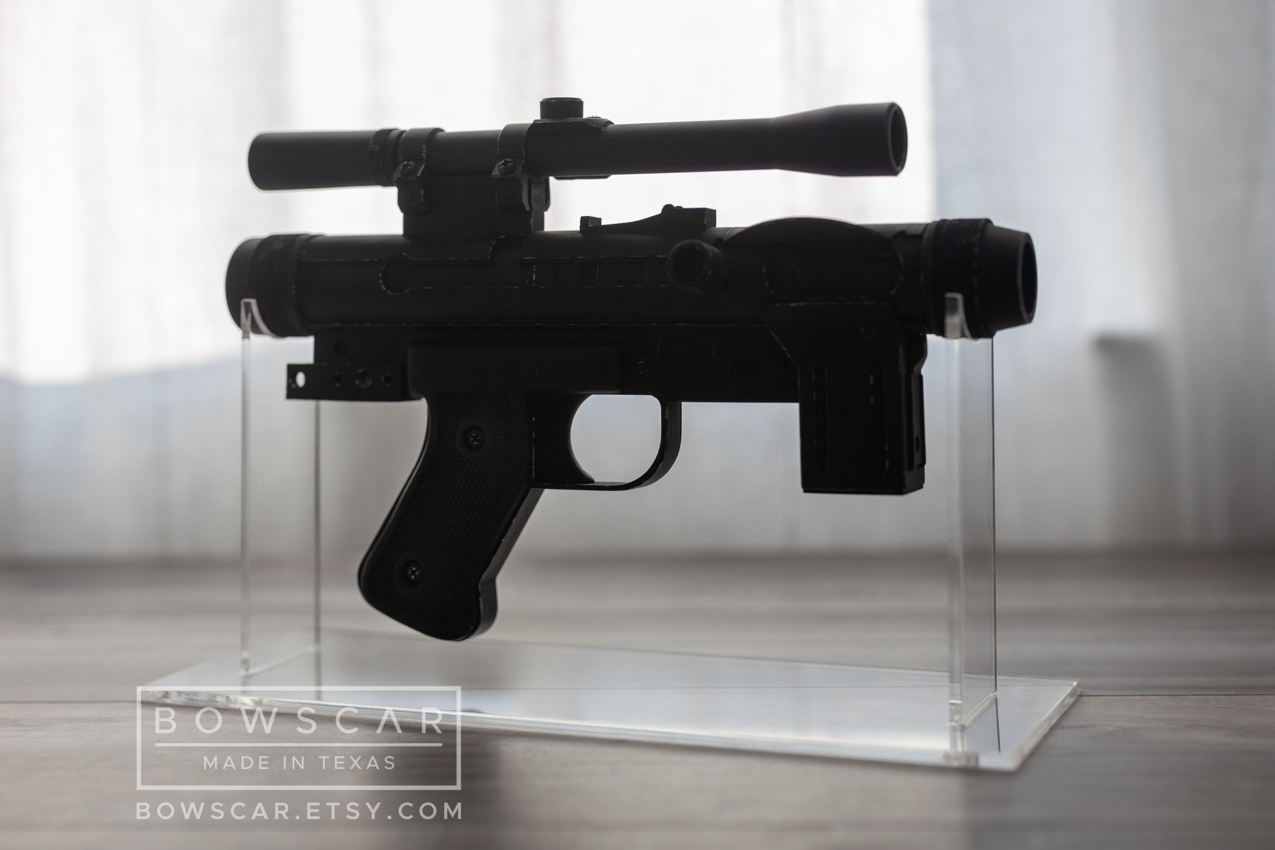 Custom Acrylic Museum Quality Display Stand for SE-14R Imperial Blaster ...