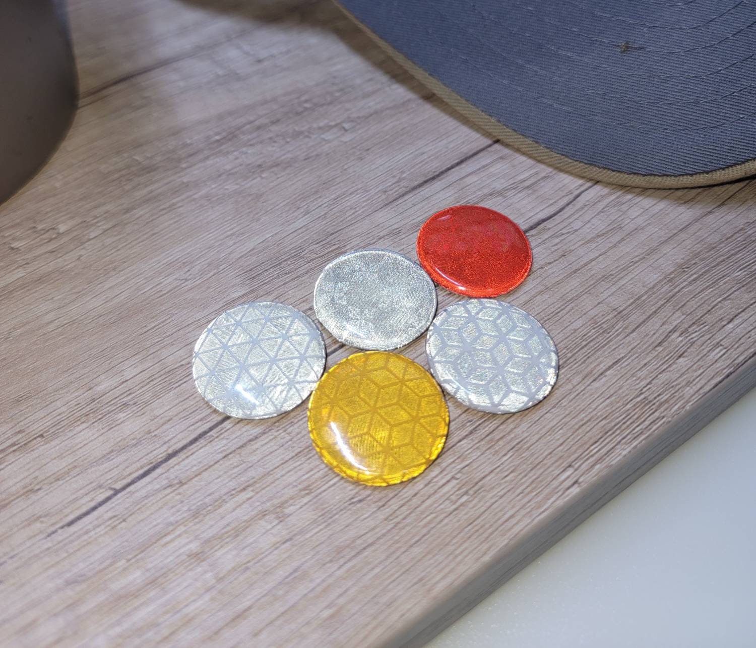 Reflective Safety Glint Pin 1 Inch Highly Reflective Microprismatic ...