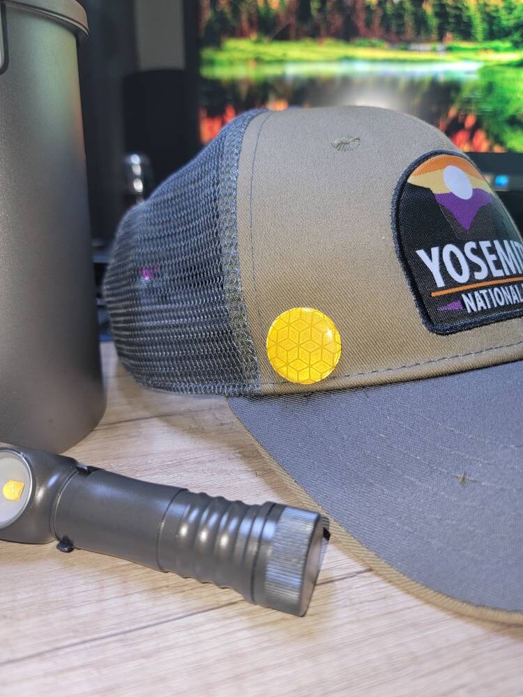 Reflective Safety Glint Pin 1 Inch Highly Reflective Microprismatic ...