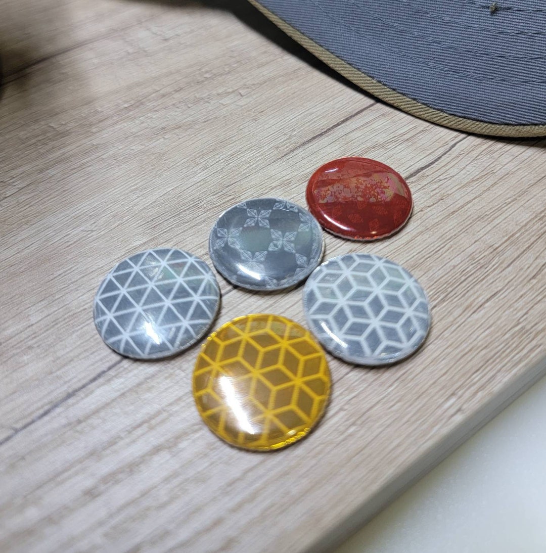 Reflective Safety Glint Pin 1 Inch Highly Reflective Microprismatic ...