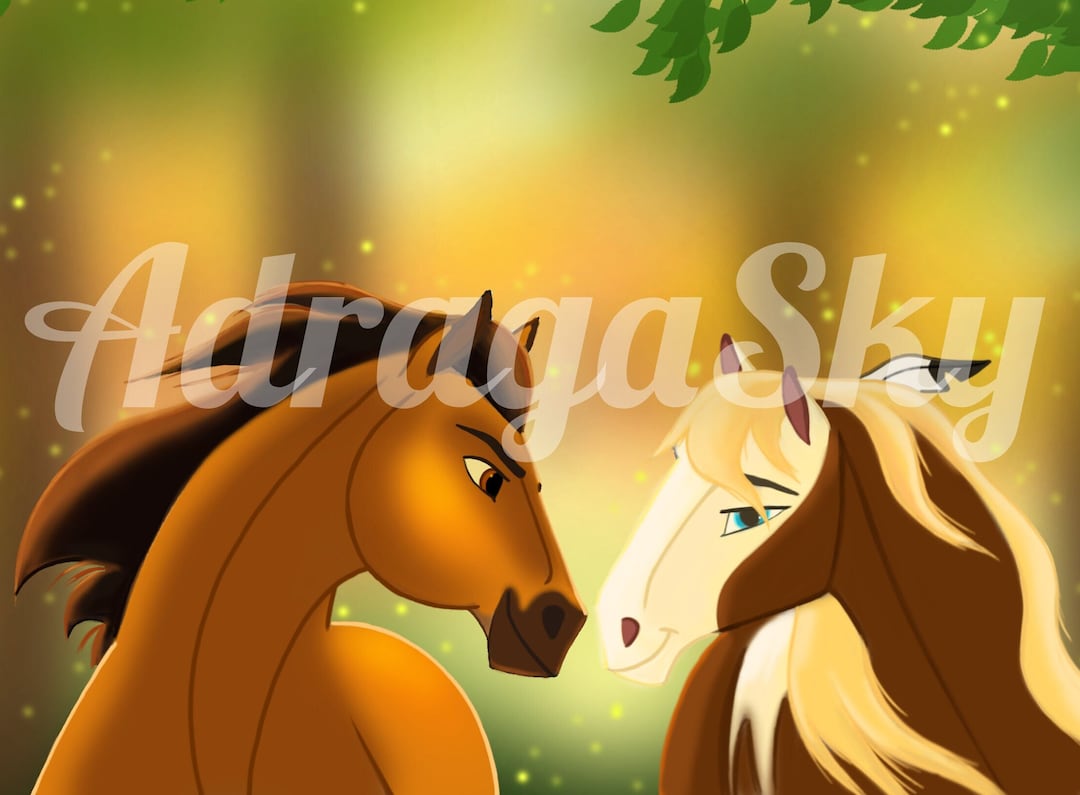 SPIRIT Stallion of the Cimarron with You Digital Art - Etsy UK