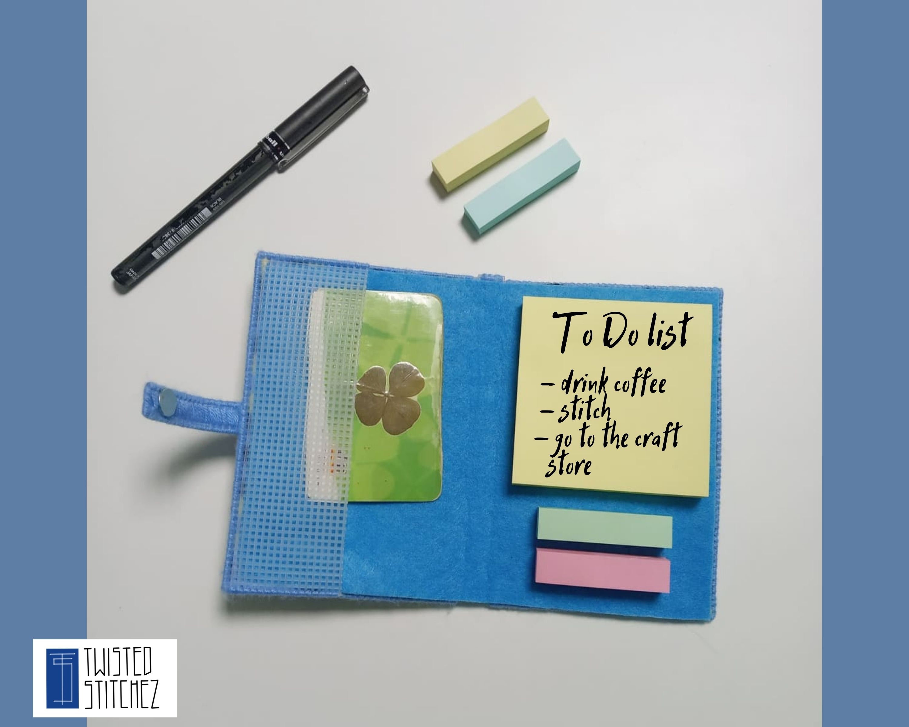 Plastic Canvas Sticky Notes Organizer PDF Pattern, Instant Download ...